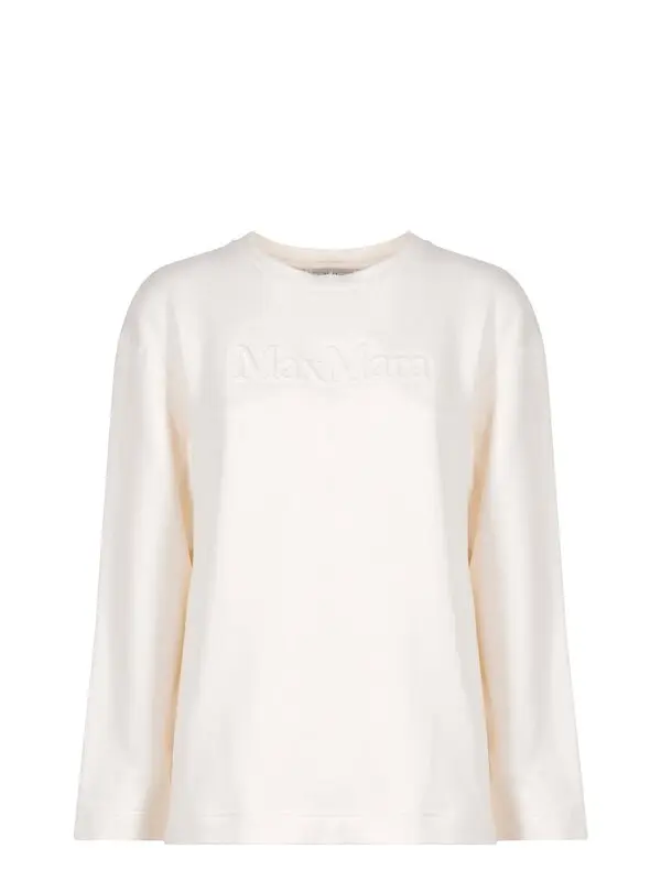 Max Mara Silk And Cotton Sweatshirt - White