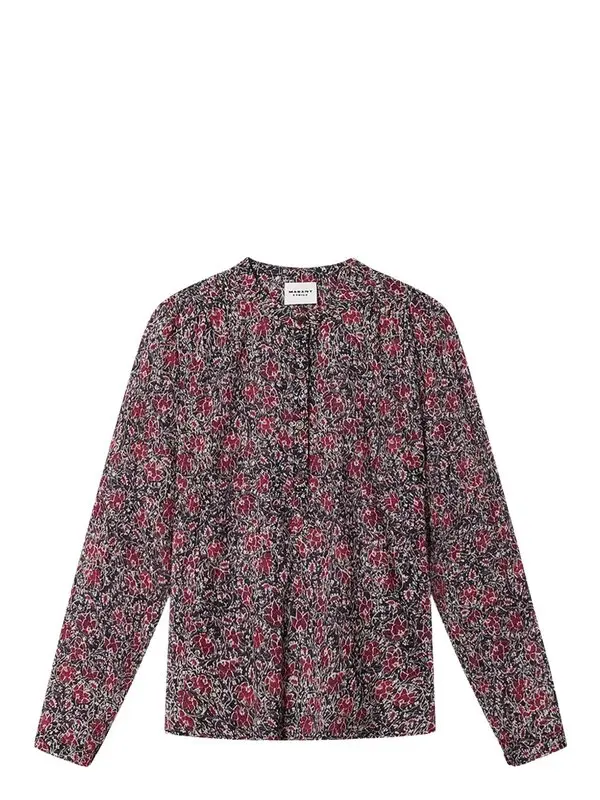MARANT ETOILE Maria Floral Print Blouse - Pink & Purple