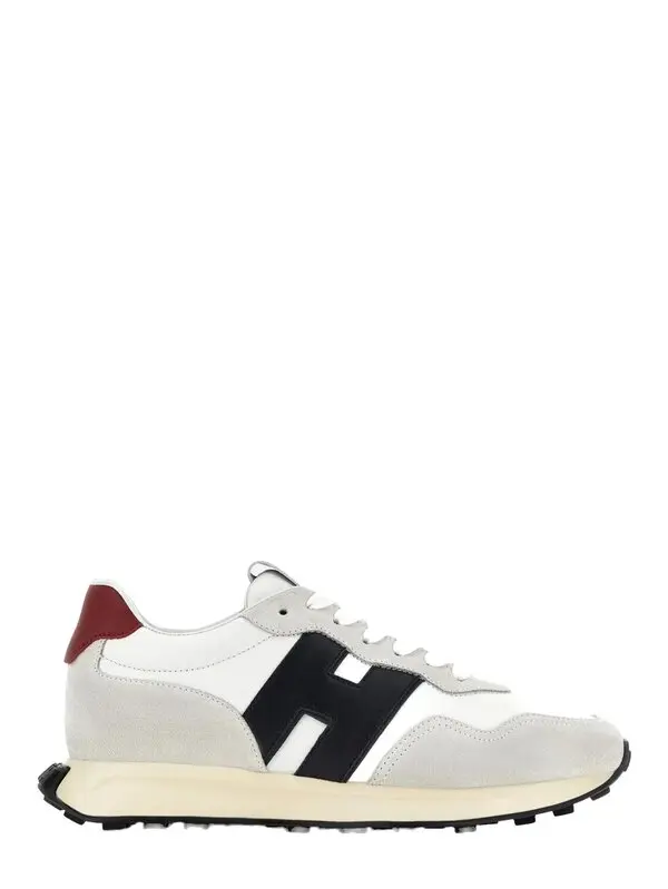 Hogan H601 Suede And Nappa Sneakers - White