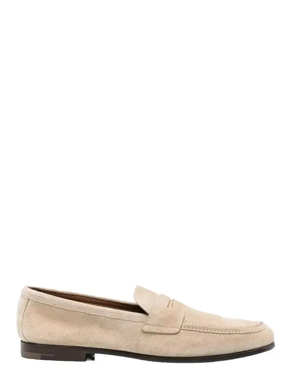 Brunello Cucinelli Suede Loafers - Nude & Neutrals