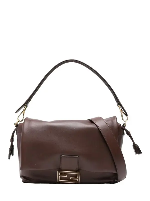 Fendi Mamma Baguette Medium Nappa Bag - Brown