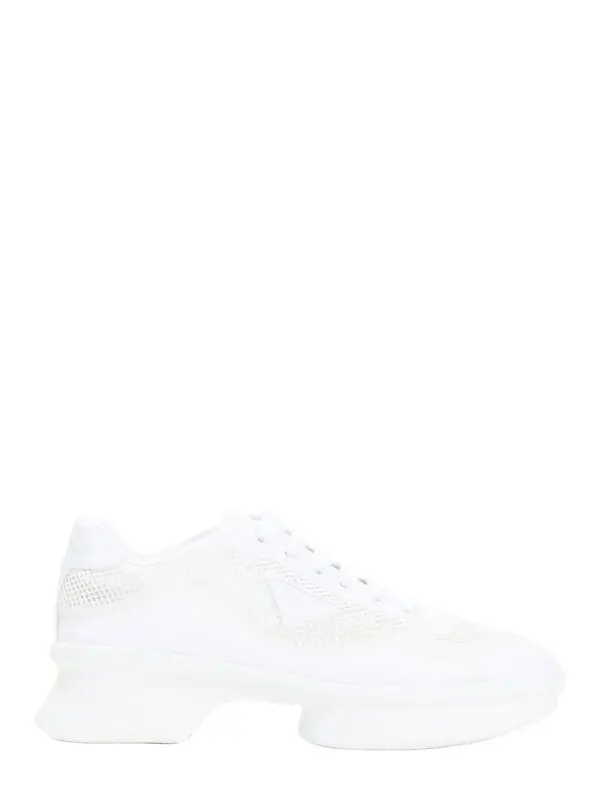 Prada Mesh And Re-nylon Sneakers - White