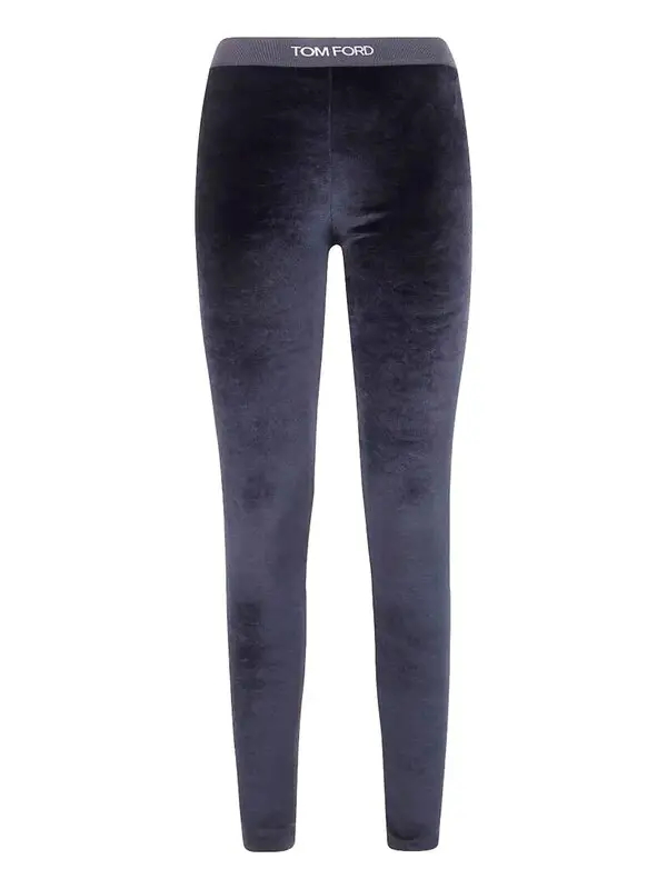 TOM FORD Stretch Velvet Leggings - Black