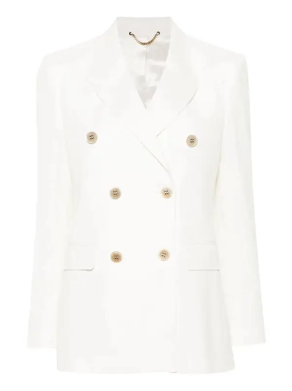 GOLDEN GOOSE Double-breasted Blazer - White