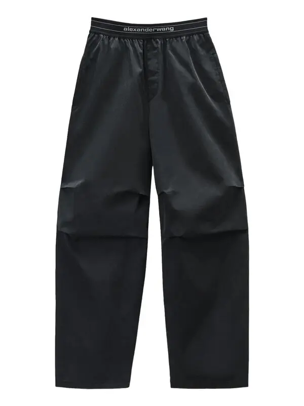 Alexander Wang Mid-rise Pleated Pants - Black