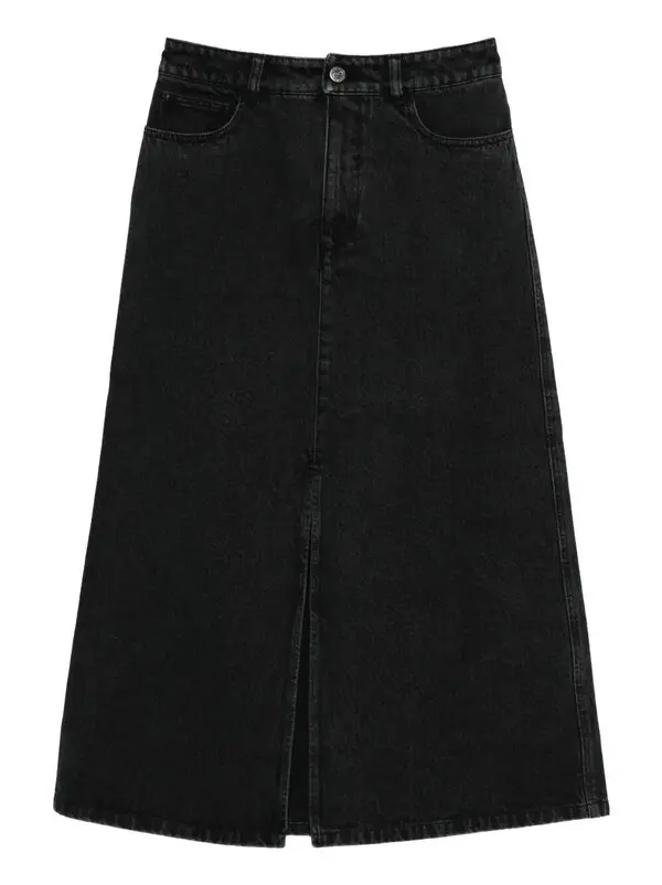 A.p.c. Georgia Midi Denim Skirt - Black