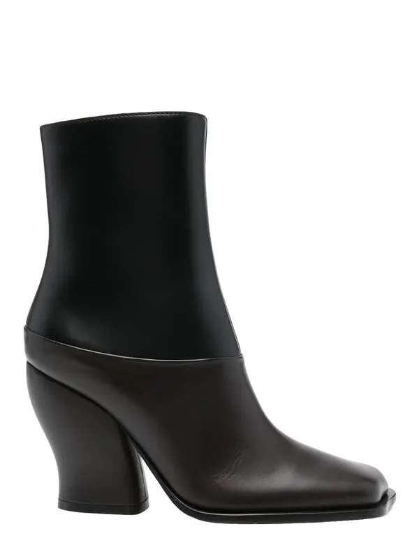 Loewe Two-tone Onda Booties - Black