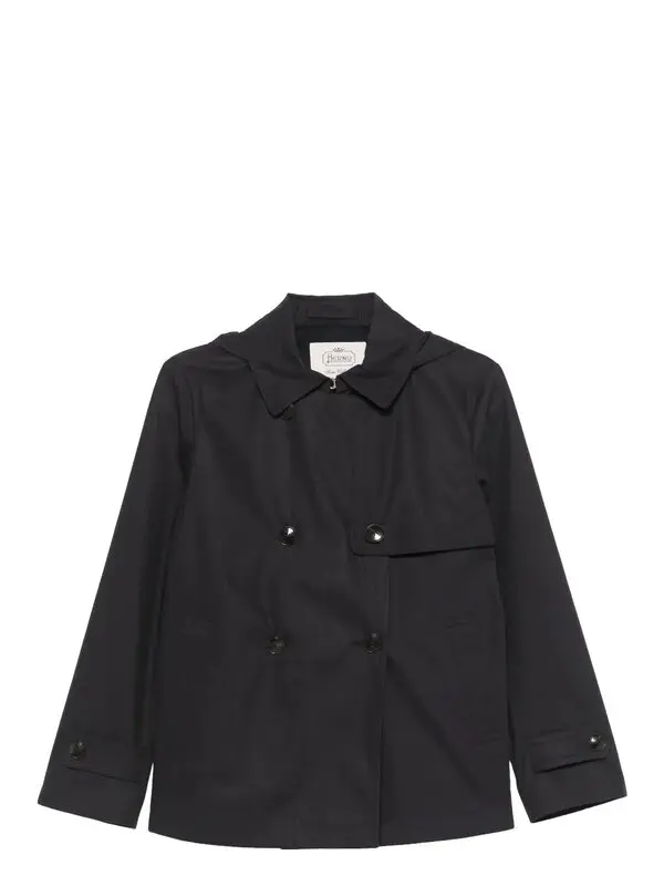 Herno Dean Short Trench - Blue