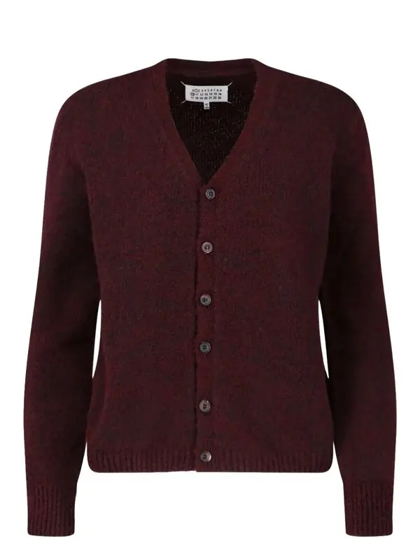 MAISON MARGIELA Wool Blend Cardigan - Red