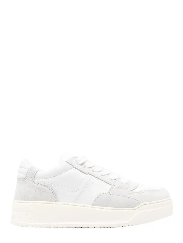 Hogan Chamallow Nappa And Suede Sneakers - White