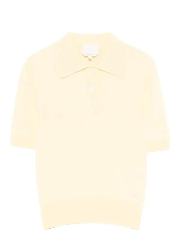 A.p.c. Cotton Polo With Jacquard Logo - Yellow & Orange