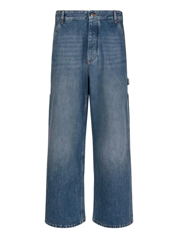 Bottega Veneta Vintage Cargo Jeans - Blue