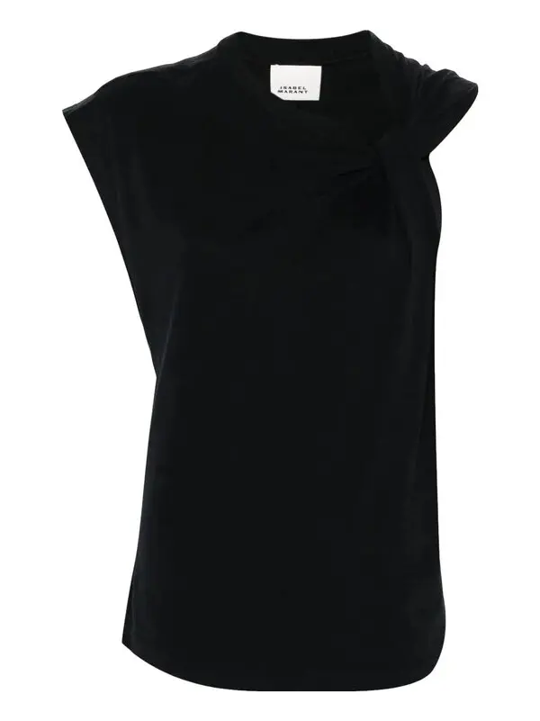 Isabel Marant Nayda Asymmetric T-shirt - Black