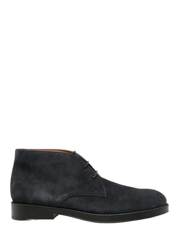 TOD`S Suede Ankle Boot - Blue
