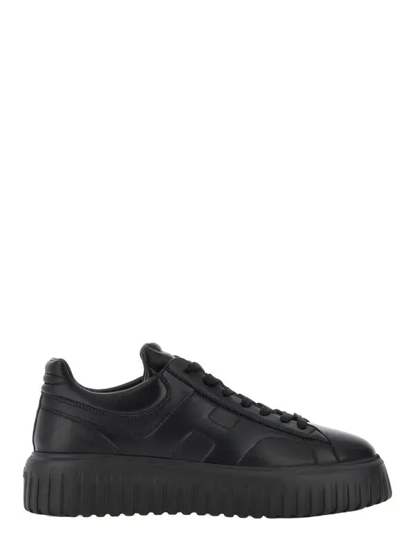 Hogan H-stripes Nappa Sneakers - Black