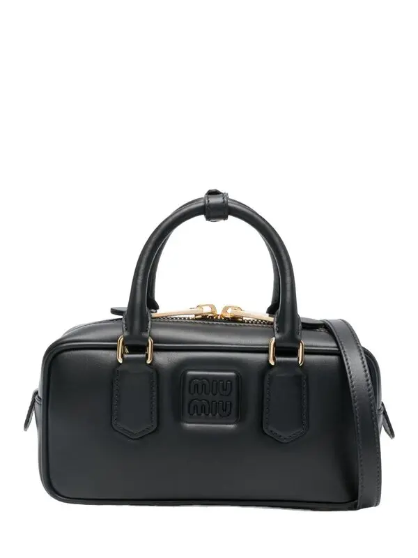 Miu Miu Arcadie Leather Bag - Black