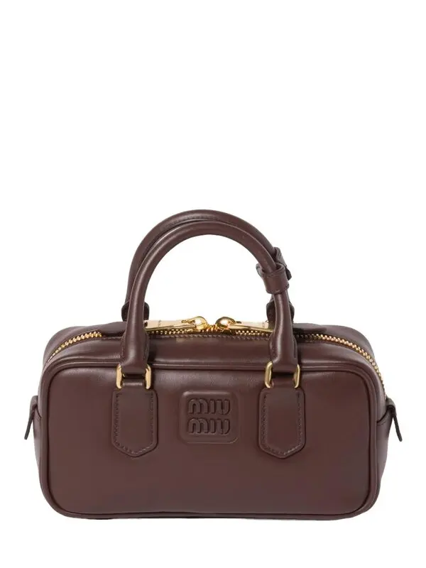 Miu Miu Arcadie Leather Bag - Brown