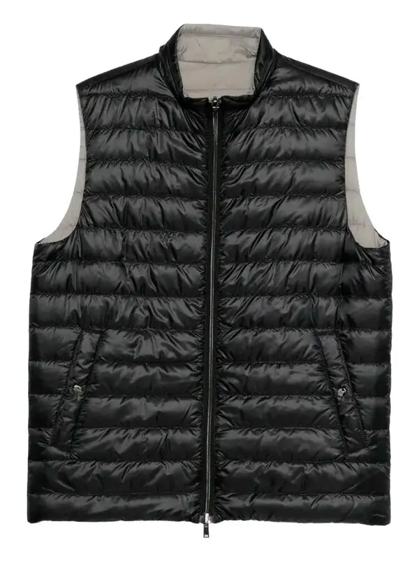 Herno Ultralight Nylon And Ecoage Vest - Black