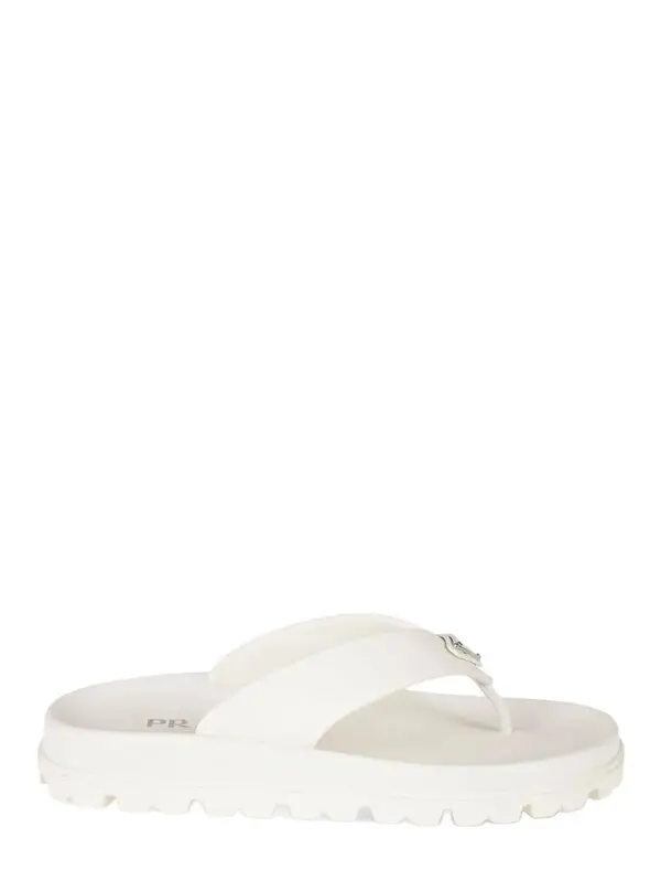 Prada Rubber Flip-flops - White