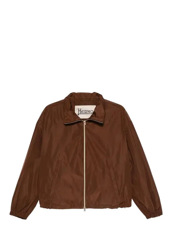 Herno Techno Taffeta Short Jacket - Brown