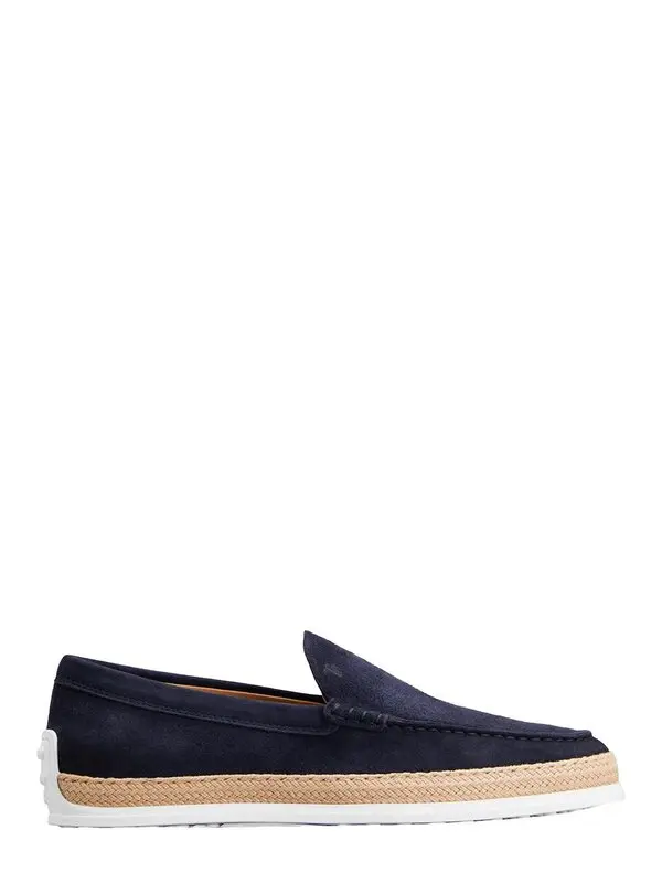 TOD`S Amalfi Suede Loafer - Blue