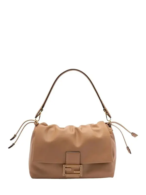 Fendi Mother Baguette Large In Nappa - Brown