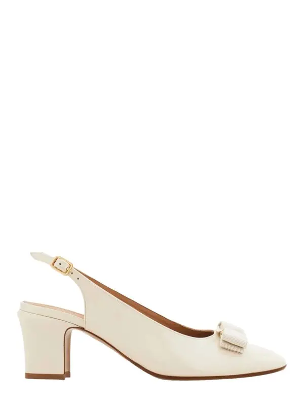 FERRAGAMO Slingback Vara Bow - Nude & Neutrals