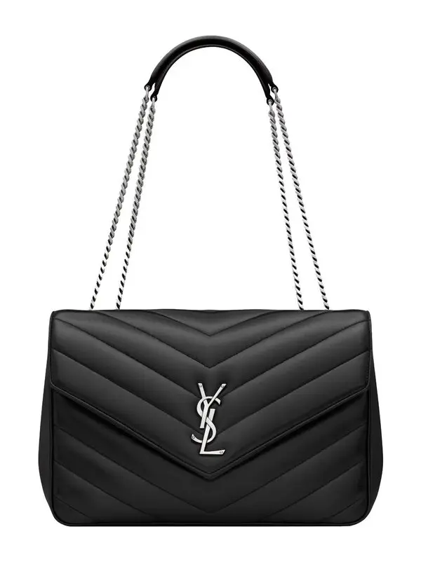 Saint Laurent Loulou Large Bag - Black