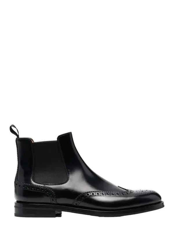 Church's Charlize Brogue Detail Chelsea Boots - Black