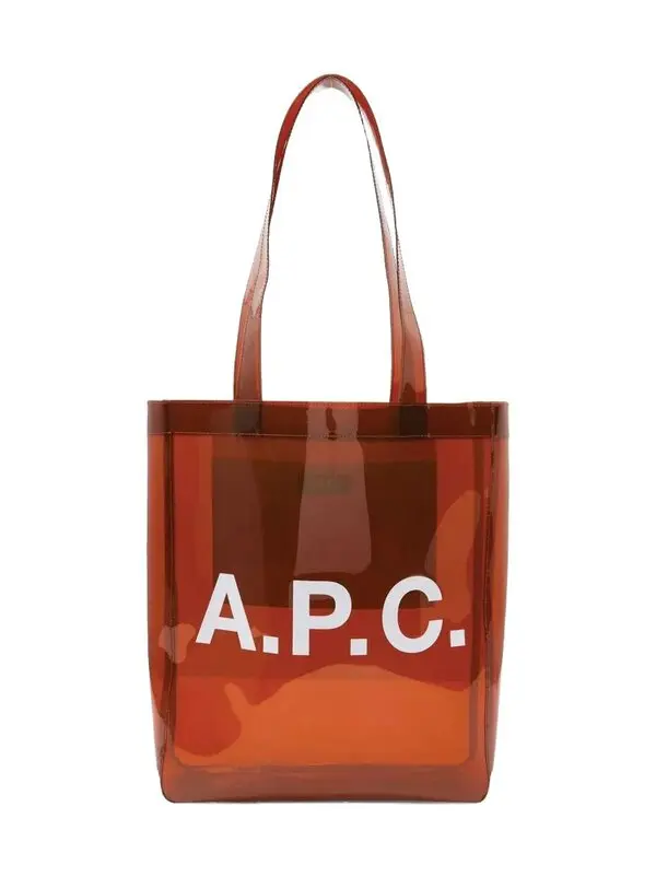 A.p.c. Lou Transparent Tote Bag - Brown