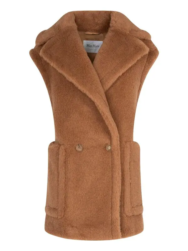 Max Mara Breda Sleeveless Coat - Brown