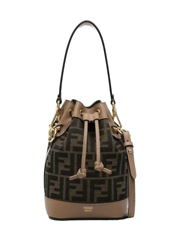 Fendi Mon Tresor Ff Mini Bucket Bag - Brown