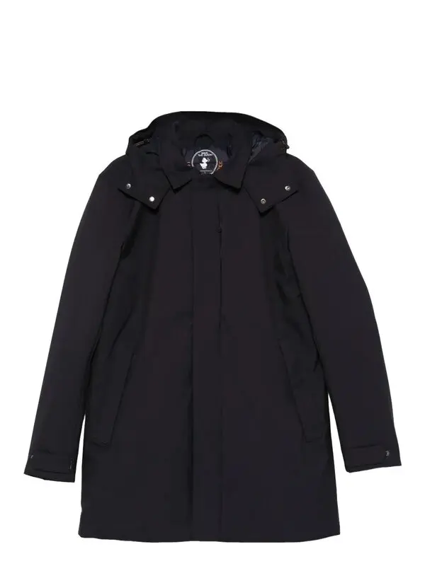 SAVE THE DUCK Sid Padded Wool Effect Coat - Blue