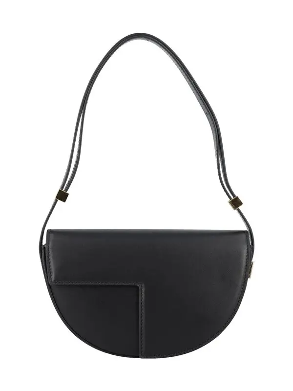 PATOU Le Petit Leather Bag - Black