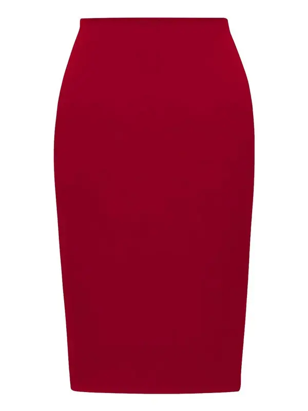 Saint Laurent Mid-rise Pencil Skirt - Red