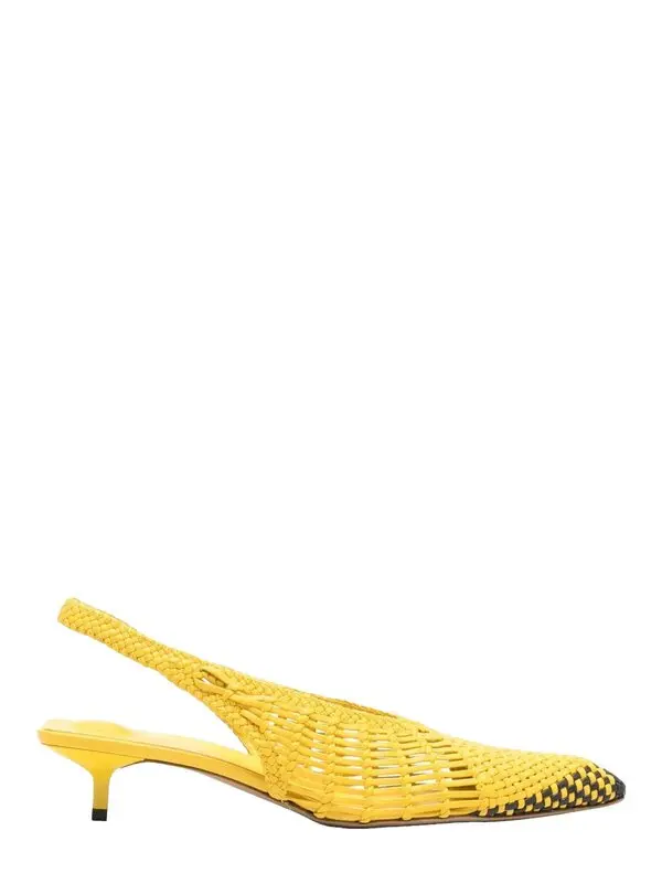 Jacquemus Les Cubisto Banane Slingbacks - Yellow & Orange