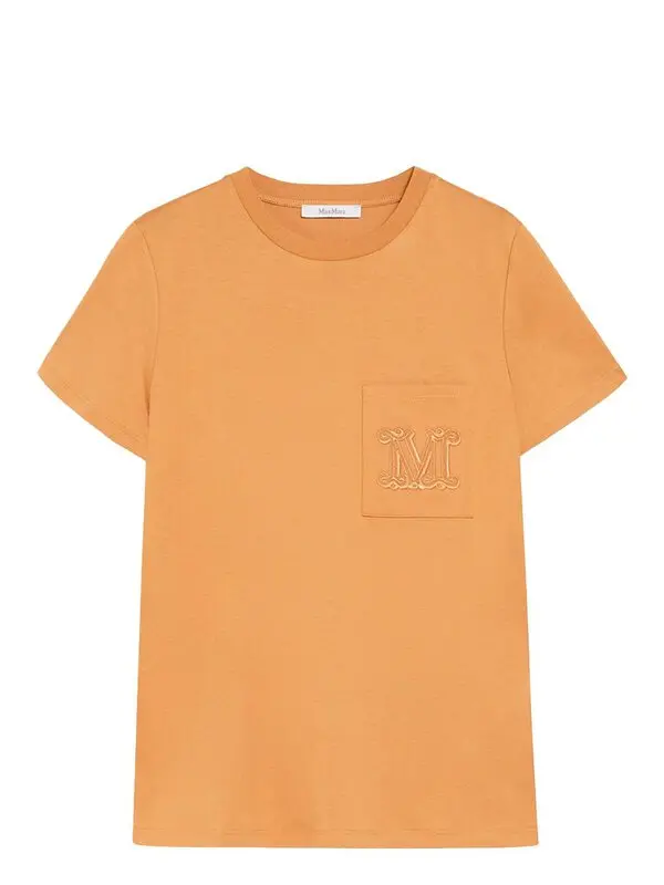 Max Mara Monogram Cotton Jersey T-shirt - Brown