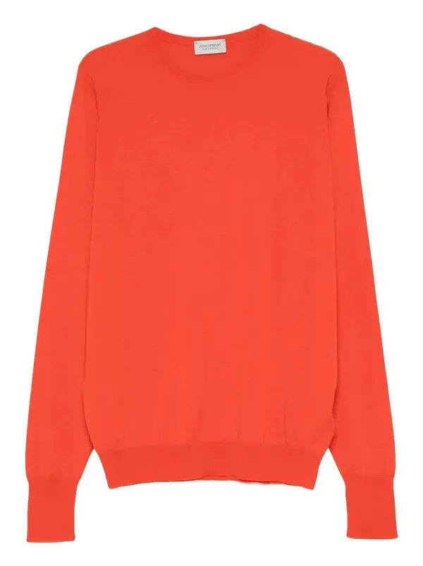 John Smedley Marcus Crew Neck Sweater - Yellow & Orange