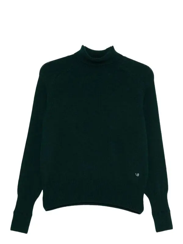 Victoria Beckham Wool Turtleneck Sweater - Green