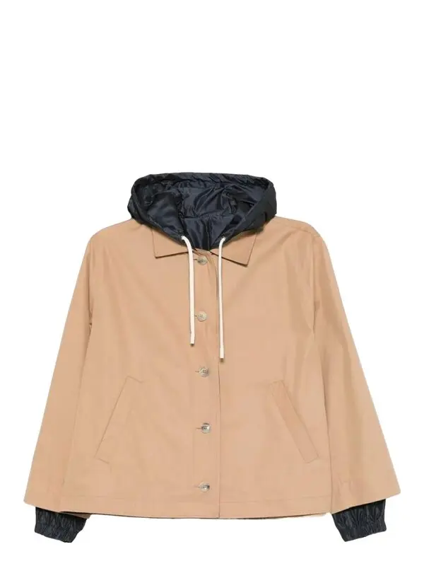 Herno Gabardine Short Jacket - Nude & Neutrals