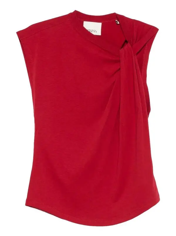 Isabel Marant Asymmetrical T-shirt - Red