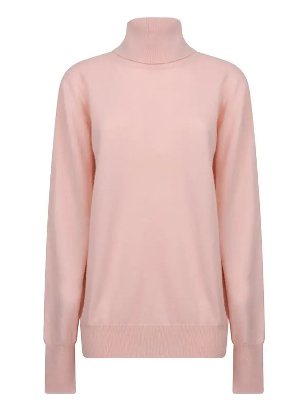 JIL SANDER Turtleneck Pullover - Pink & Purple