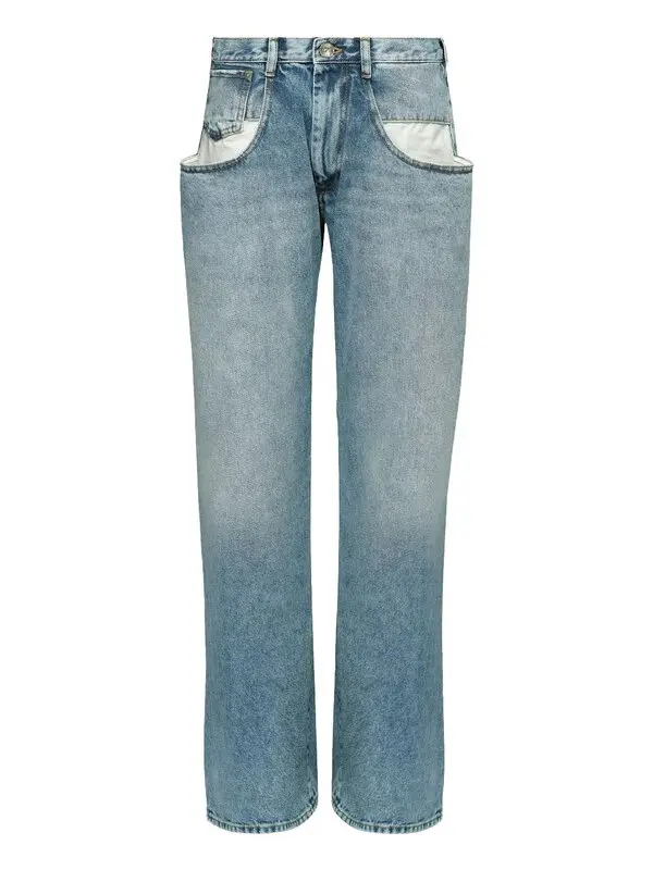 MAISON MARGIELA Straight Leg Jeans - Blue