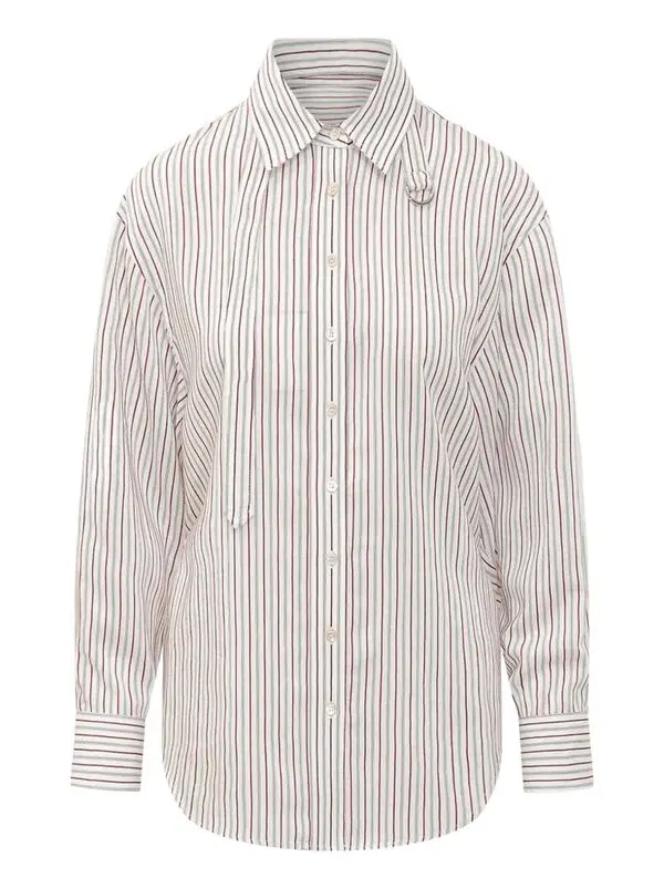 Isabel Marant Aurora Striped Shirt - White