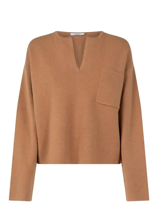Max Mara Zibello V-neck Sweater - Brown