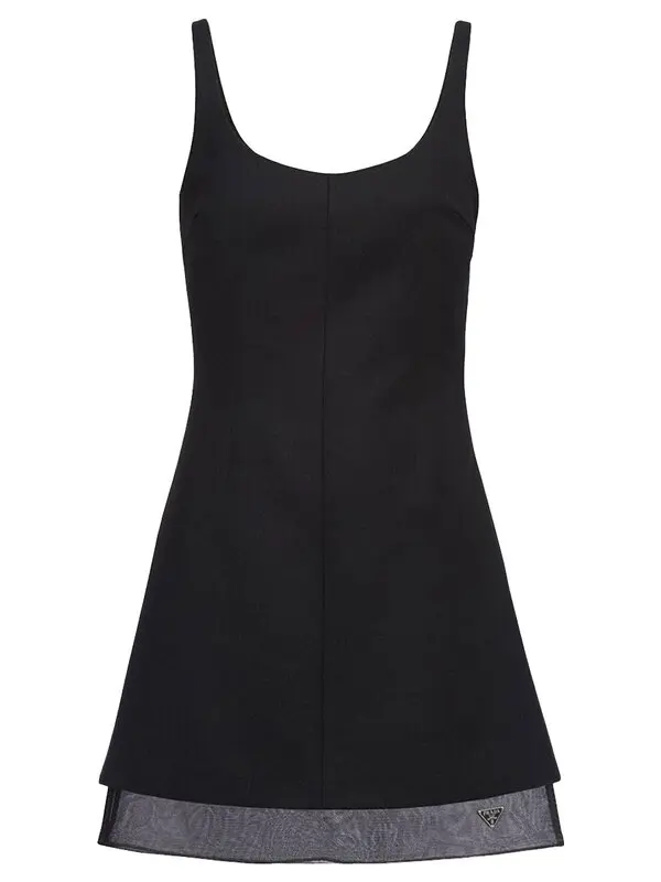 Prada Wool Mini Dress - Black