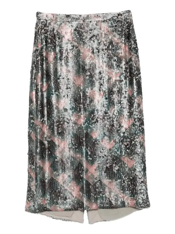 Dries Van Noten Sokna Emb Skirt - Multi