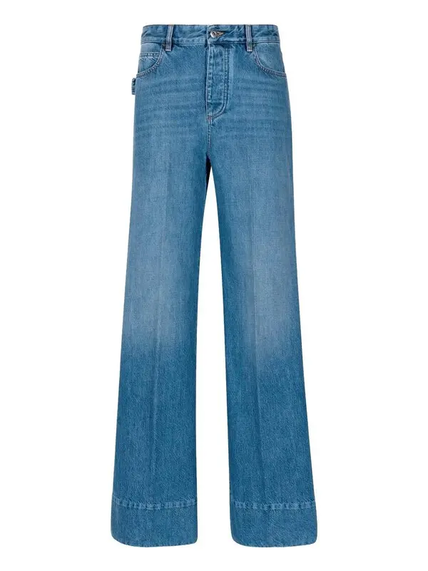 Bottega Veneta Wide Leg Jeans - Blue