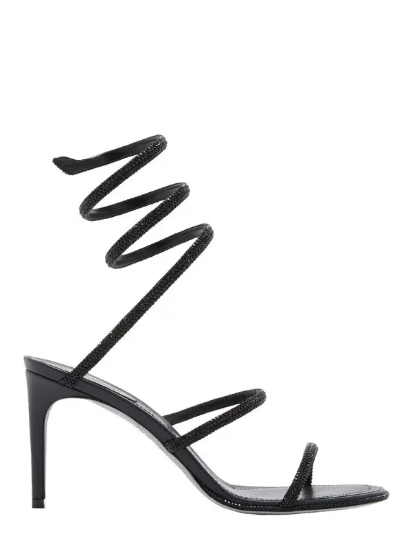 Rene Caovilla Cleo 80 Sandals - Black