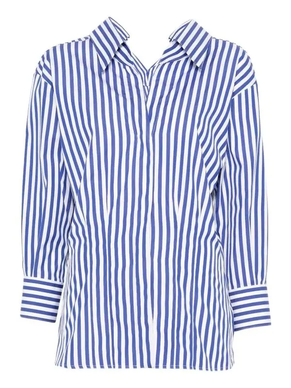 Givenchy Striped Poplin Shirt - Blue